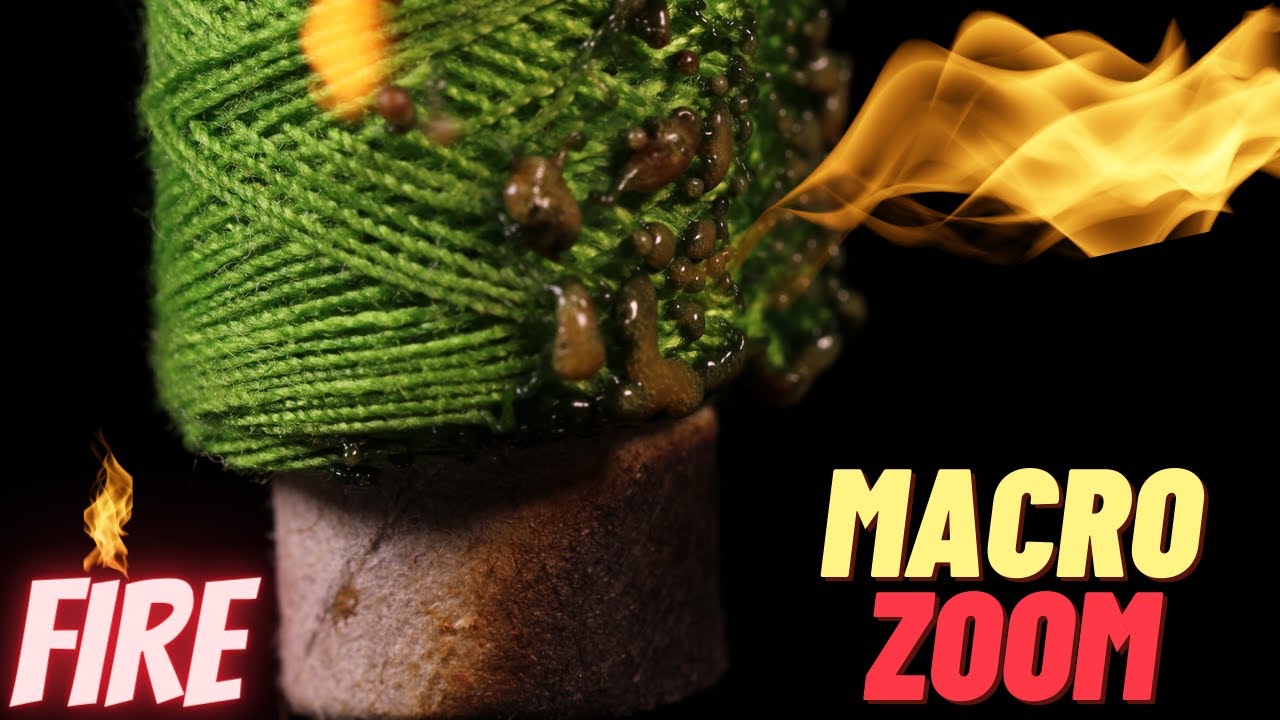 Macro Zoom: The Beauty of Burning Thread🔥 - YouTube