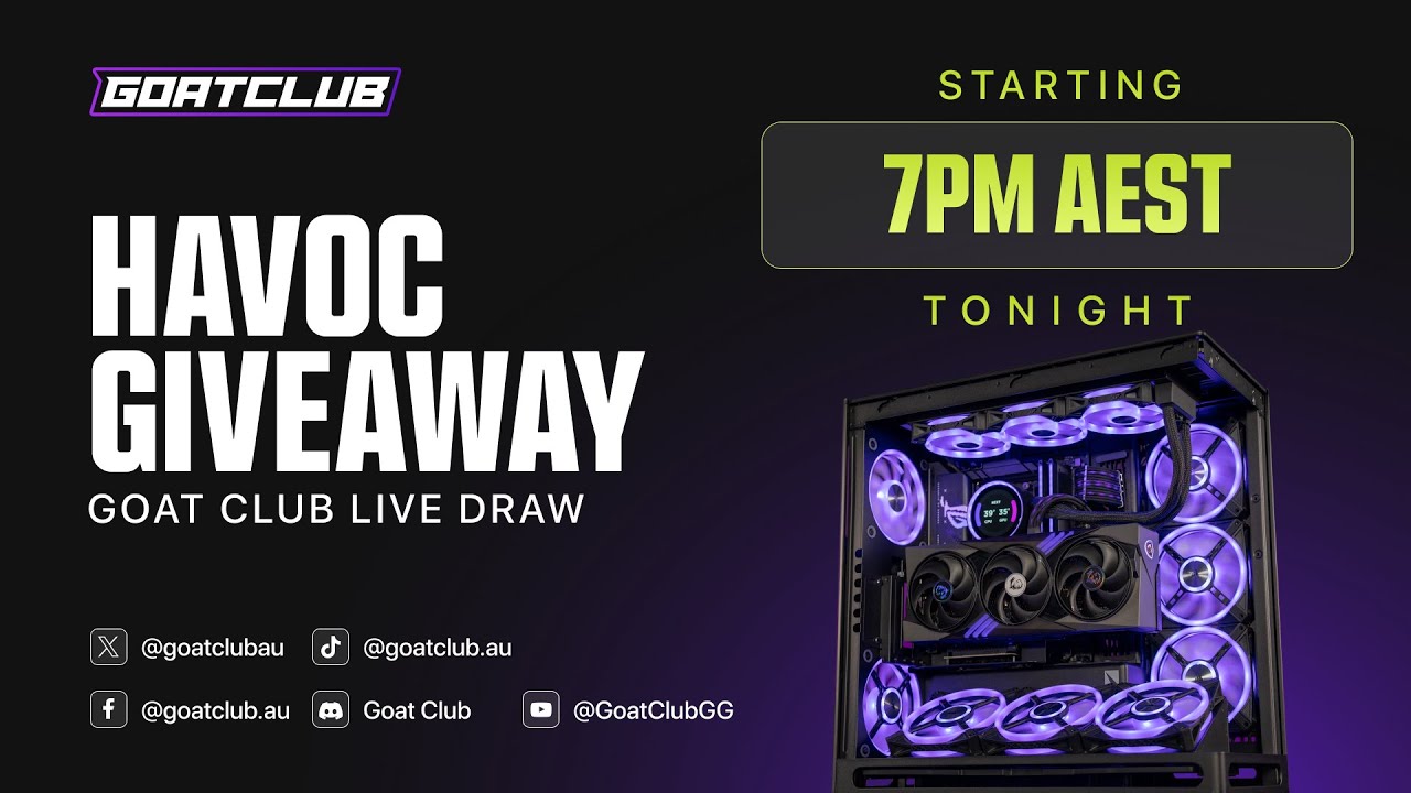 GOAT CLUB LIVESTREAM - HAVOC GIVEAWAY - YouTube