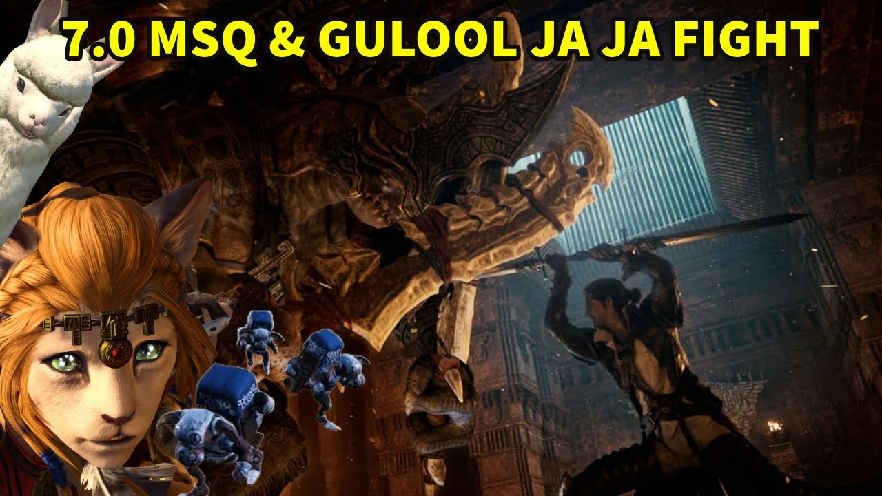 Final Fantasy XIV: Dawntrail MSQ & Gulool Ja Ja Fight - YouTube