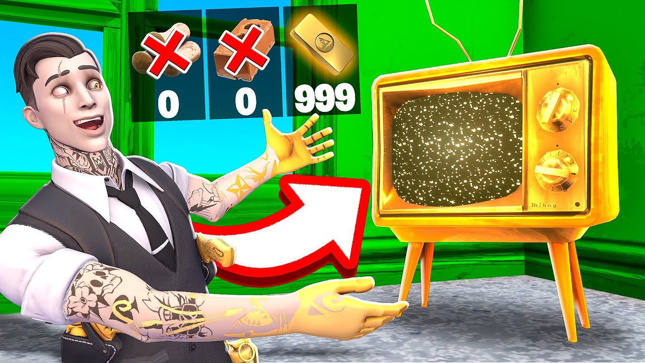 IL NUOVO MATERIALE D'ORO DI FORTNITE! *CHALLENGE* - YouTube