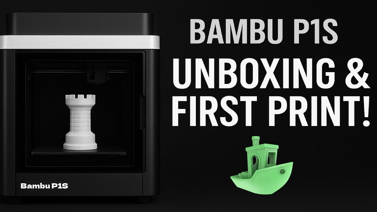 Bambu P1S Unboxing + First Prints - YouTube