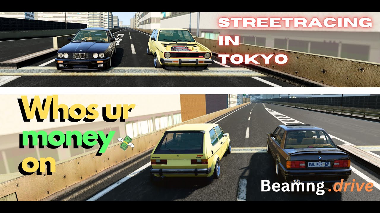 325is VS Golf Mk1 VR6 #beamng #cars #streetracing #bmw #vw #fast - YouTube