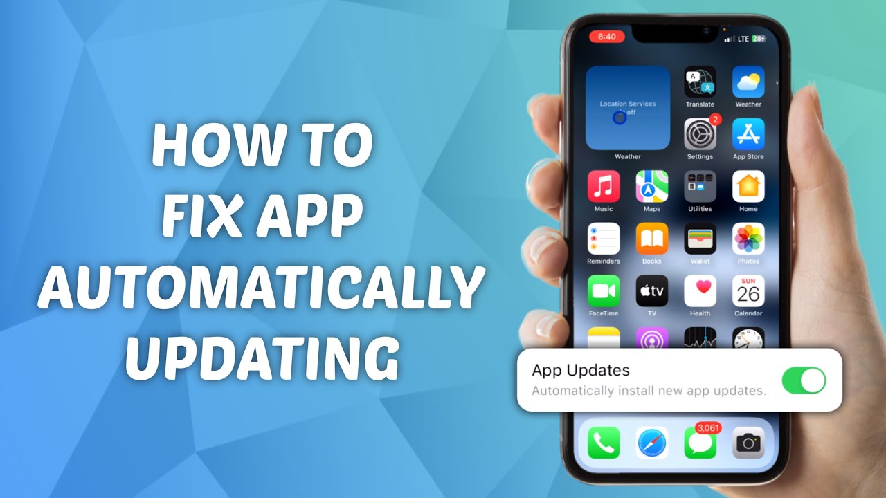 How to Fix App Automatically Updating on iPhone | Disable App Auto ...