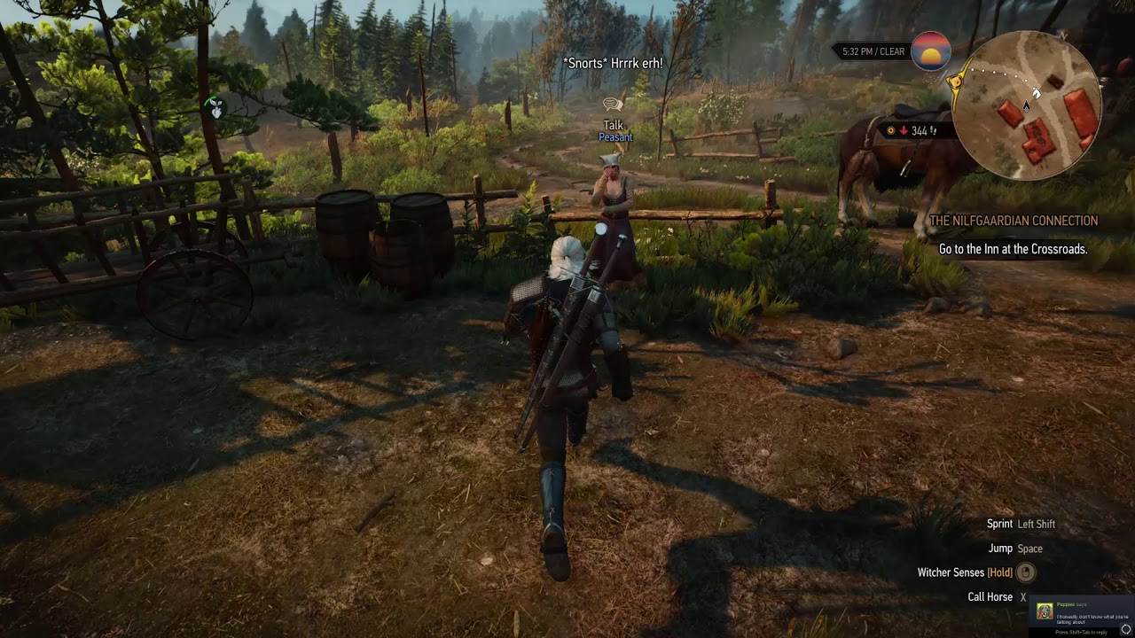 witcher 3 peasant cough spit - YouTube