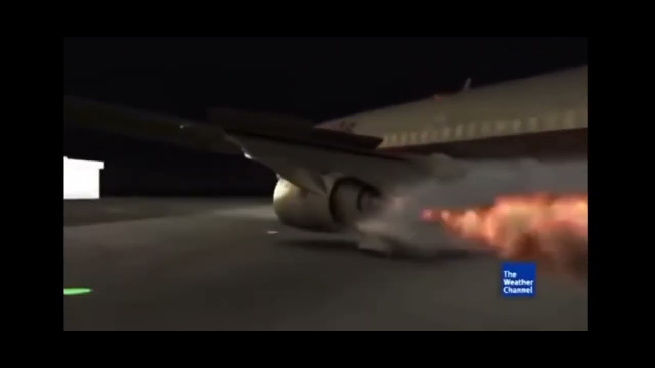 USair flight 1493 Crash Animation - YouTube