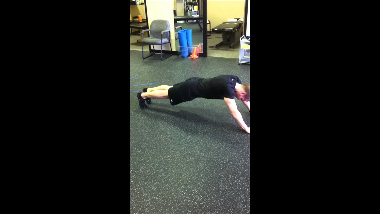 Trunk Stability Push Up - YouTube