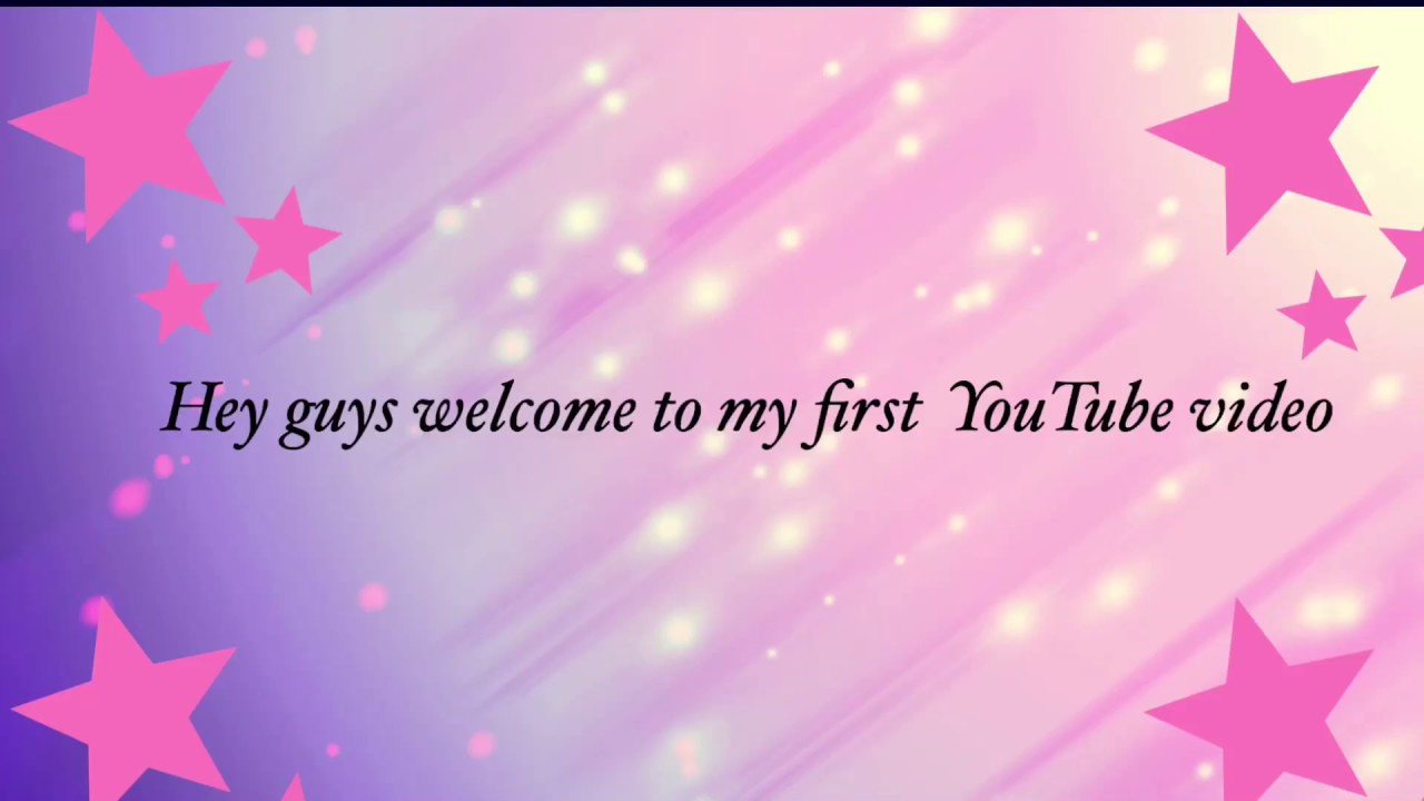 Welcome to my first YouTube video! - YouTube