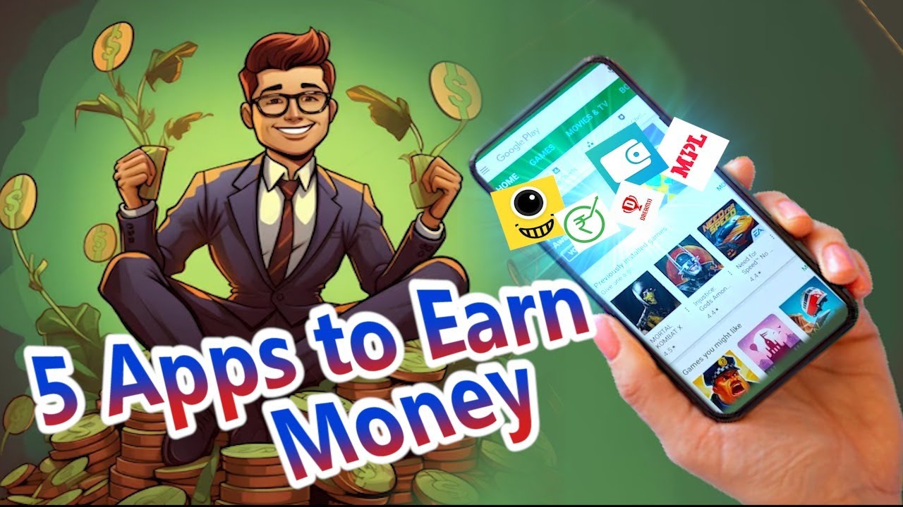 5 Mobile Apps To Earn Money Online | PART 2 - YouTube