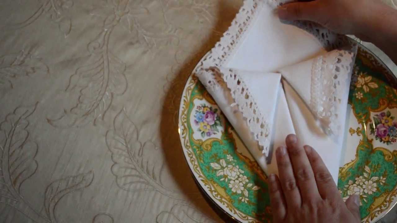 How To Fold a Cornucopia Napkin - YouTube