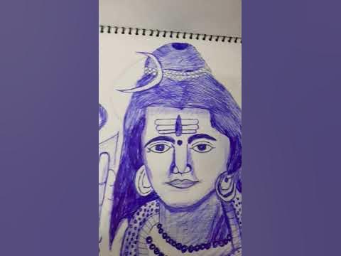 Shiv ji drawing - YouTube