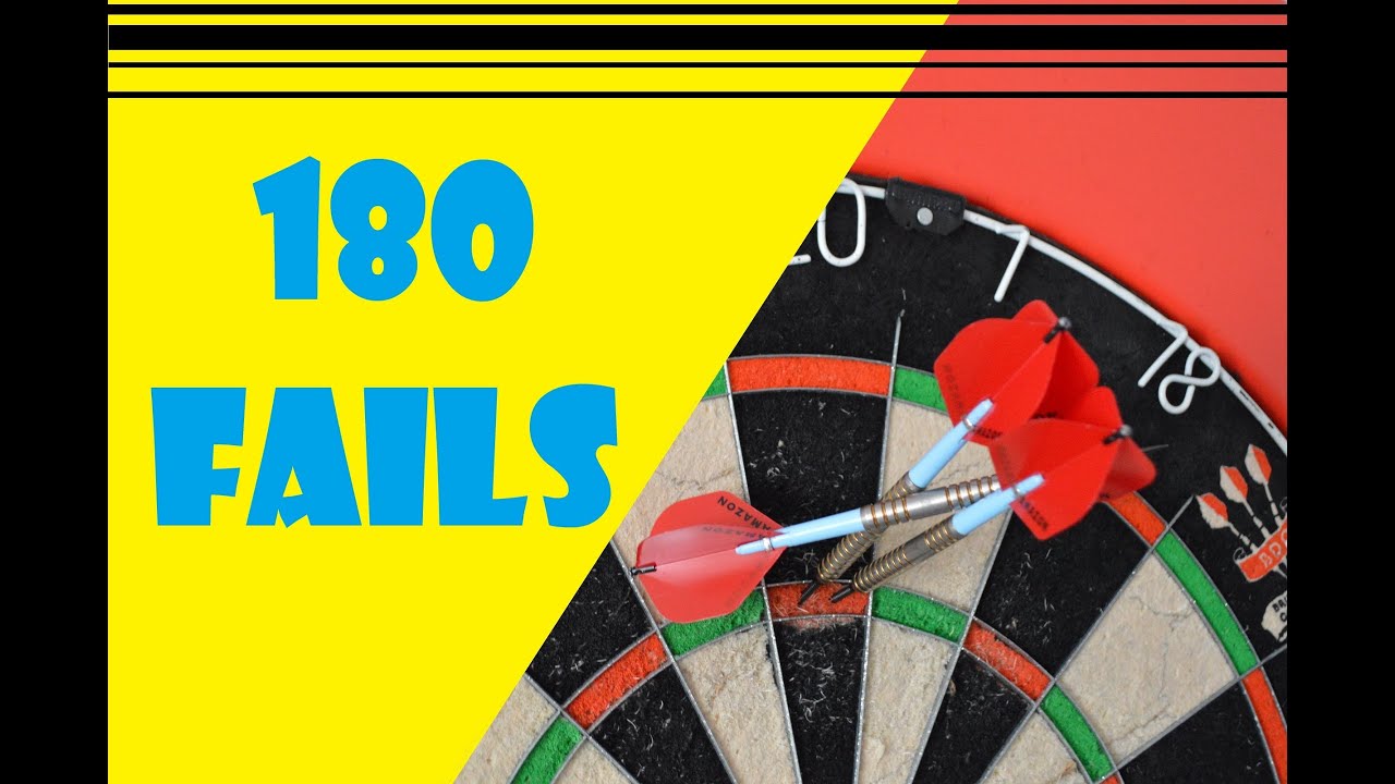 DARTS - 180 FAILS HD - YouTube