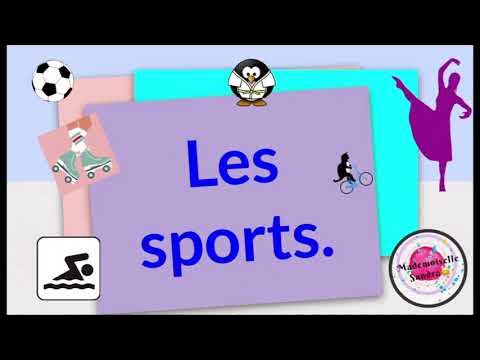 Les sports vocabulaire. Fle. - YouTube
