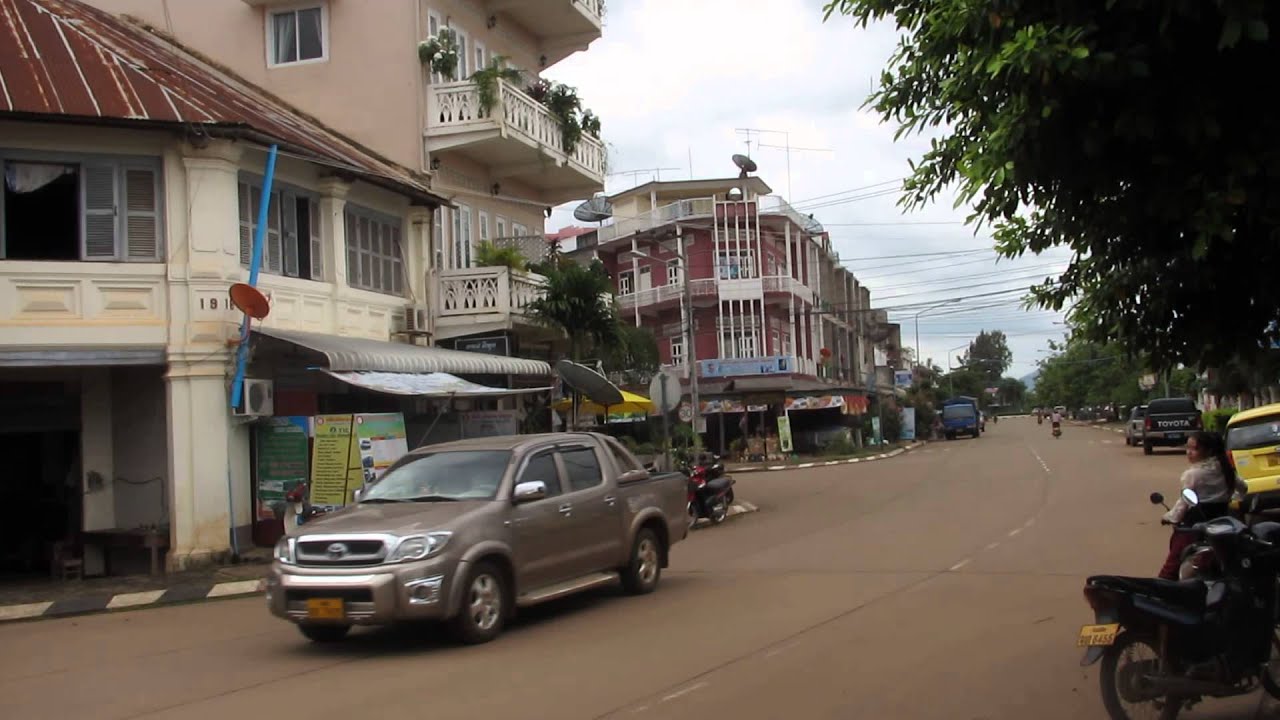 Pakse City, Laos - YouTube
