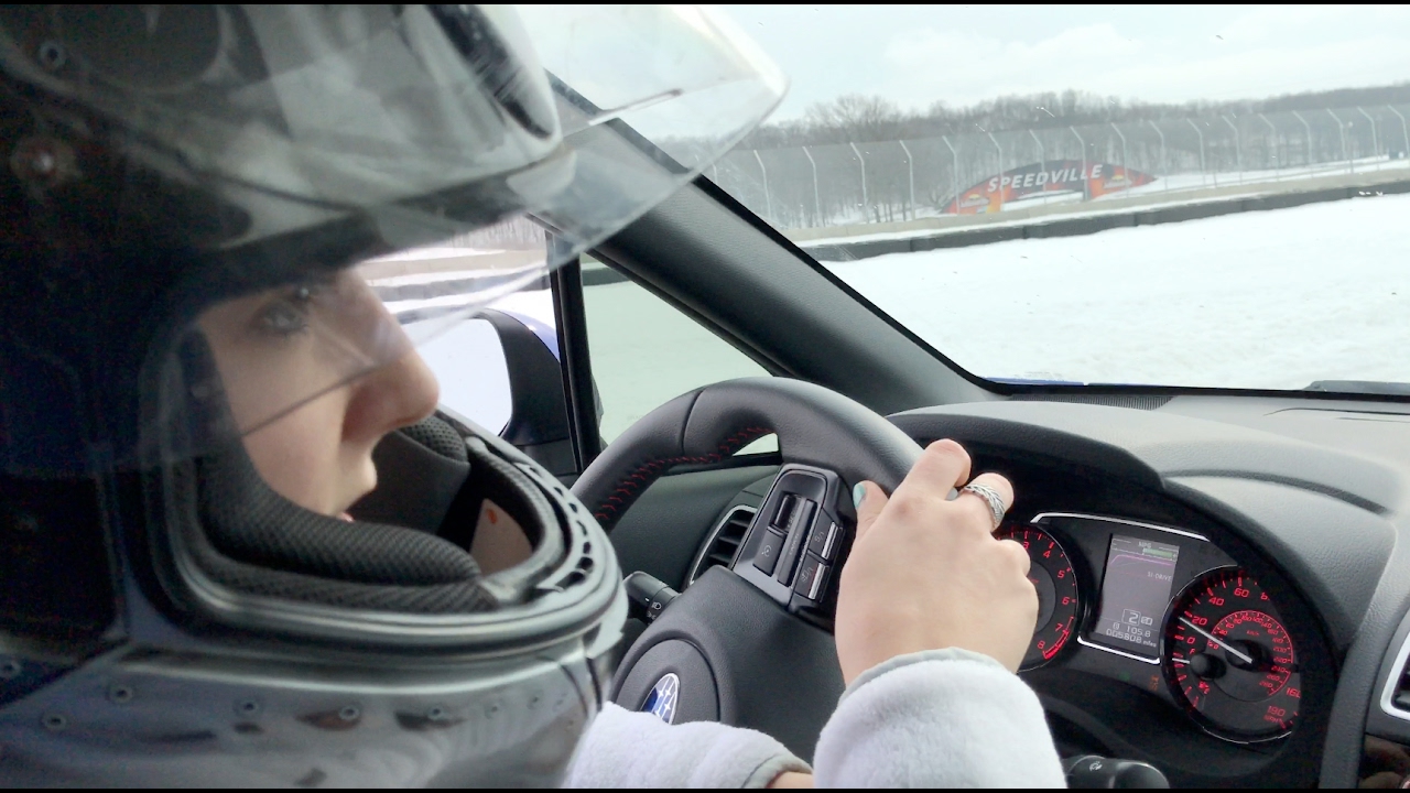 New Girl Rally Driver! Practice Lap in Subaru WRX - YouTube
