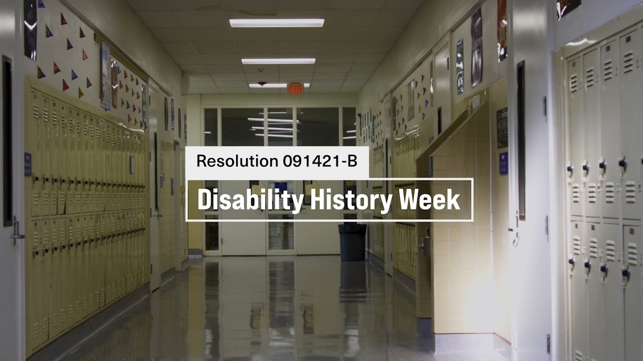 LBUSD Disability History Week Resolution - YouTube