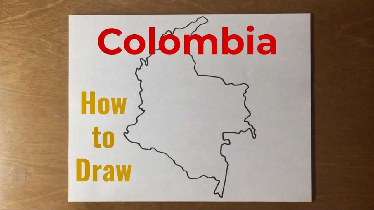 How to Draw Colombia - YouTube