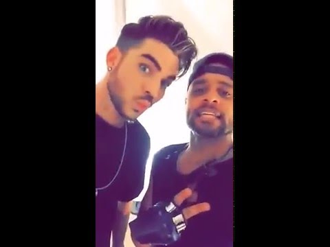2016-01-01 Adam Lambert on Terrance's Snapchat 'Happy New Year!' - ROTATED - YouTube