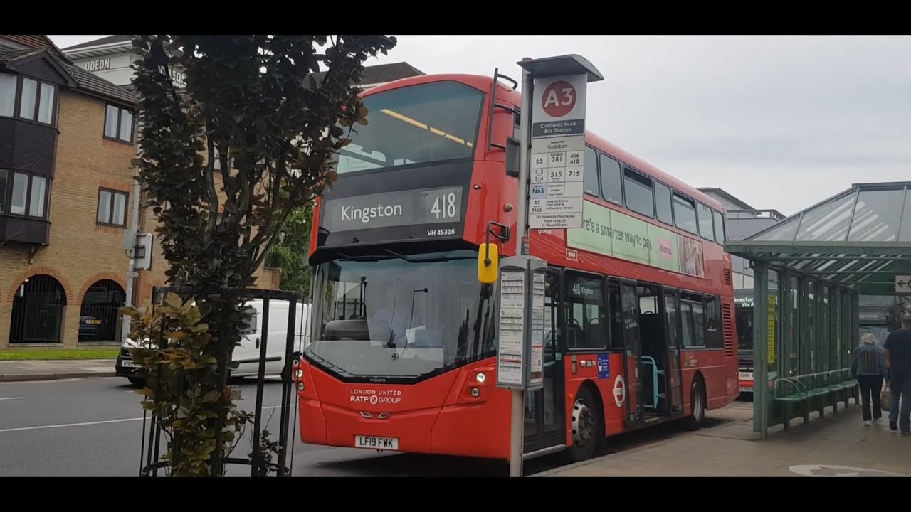 Route 418 - From Epson Clock Tower to Kingston, Cromwell Road Bus ...