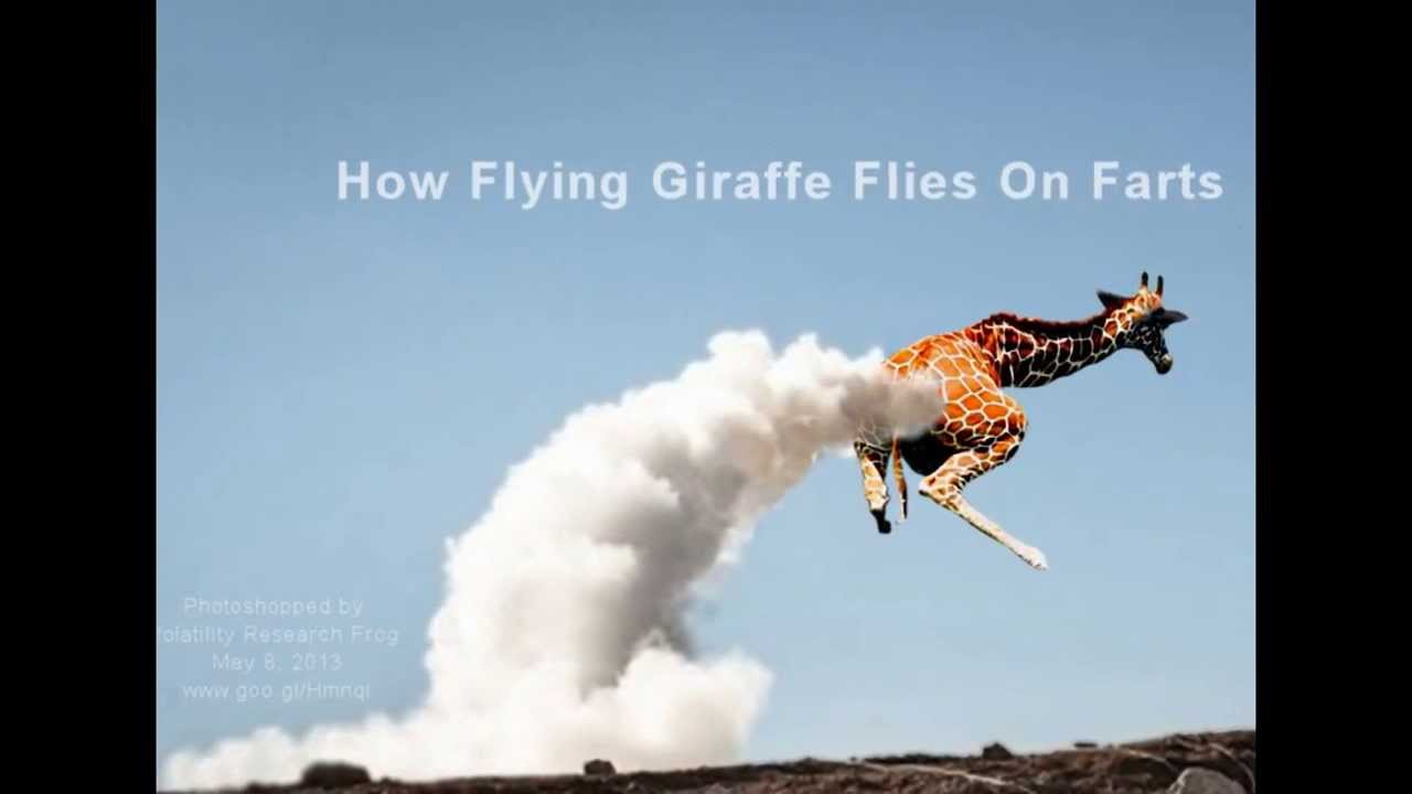 How Flying Giraffe Flies On Digestive Methane Gas (Passing Gas) - YouTube