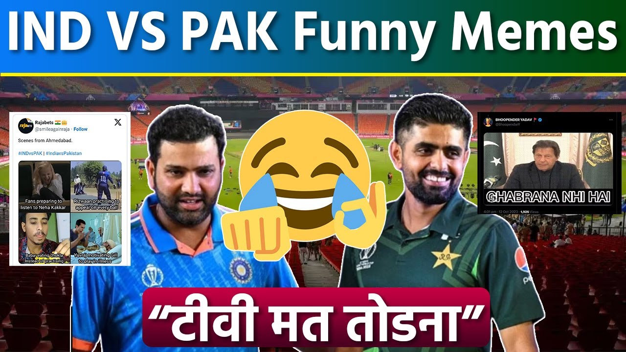 India vs Pakistan ODI World Cup 2023 Funny Memes Viral | India vs ...