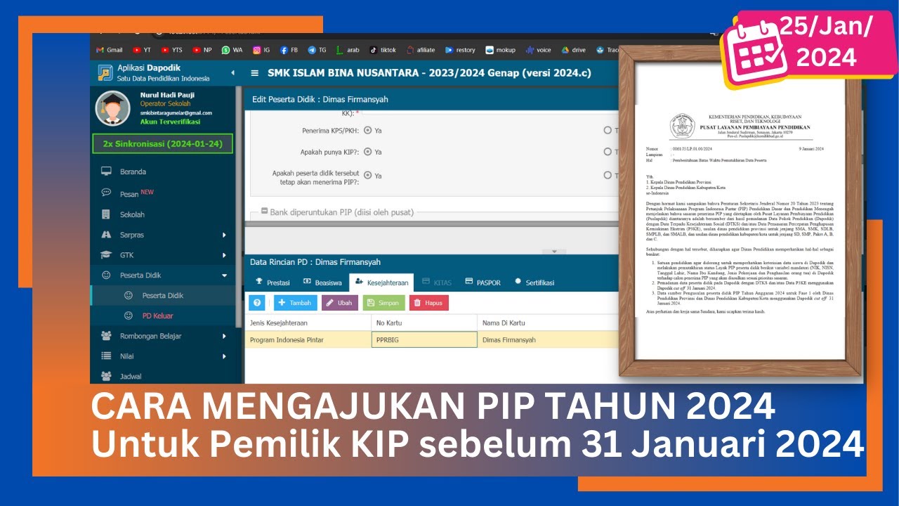 CARA MENGAJUKAN PIP TAHUN 2024 OLEH OPS BAGI PEMILIK KIP - YouTube