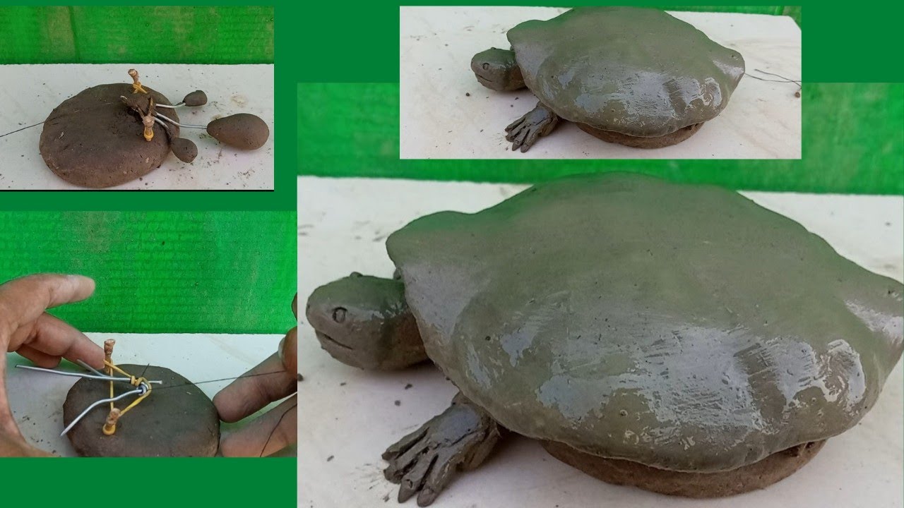 How to Make a Tortoise with Clay That Can Shrink its Head into the ...