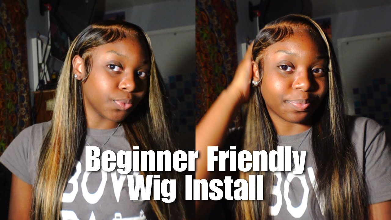 My first time SUCCESSFULLY installing a wig! | Hair Vlog 1 - YouTube