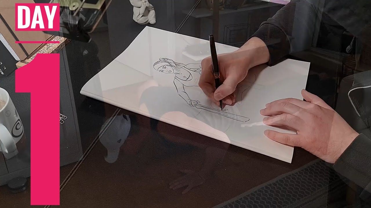 Fat Artist Draws Fitness Girl. - YouTube