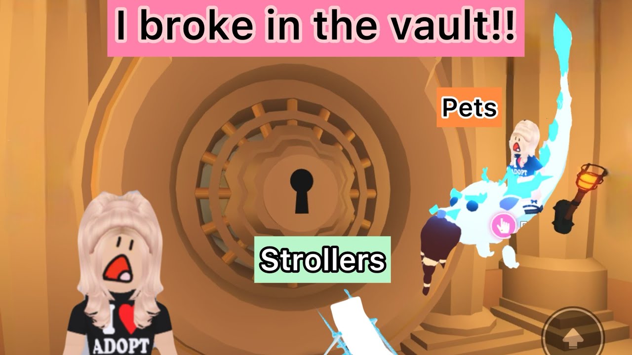 Trying to break in adopt me”s vault ( REVEAL ) - YouTube