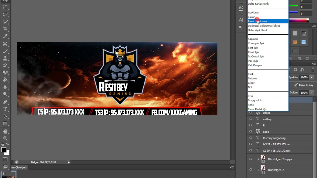 Teamspeak 3 Banner Yapımı { 1 } - YouTube