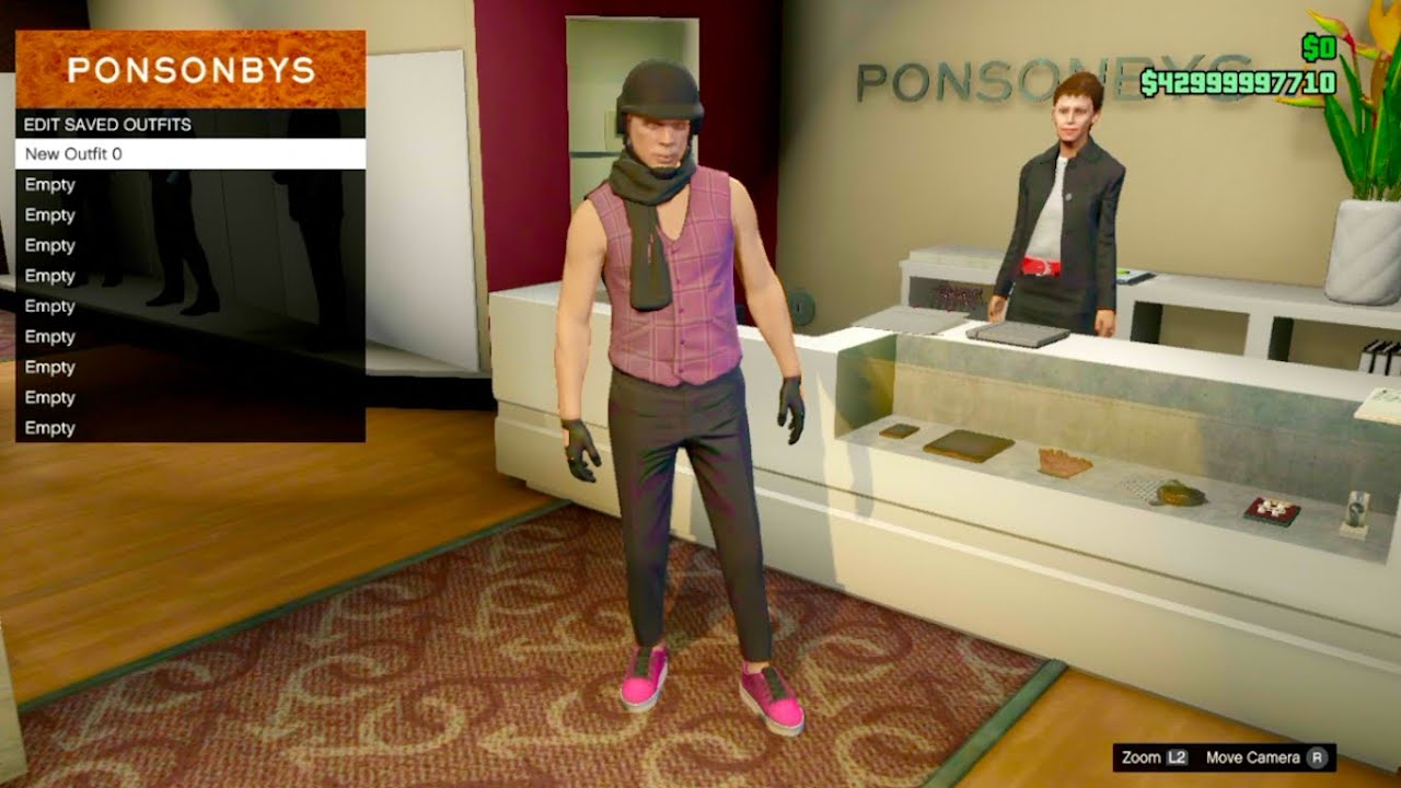 GTA 5 Online Male Modded Outfit Glitch Vest Only With Scarf PS3/XBOX360 ...