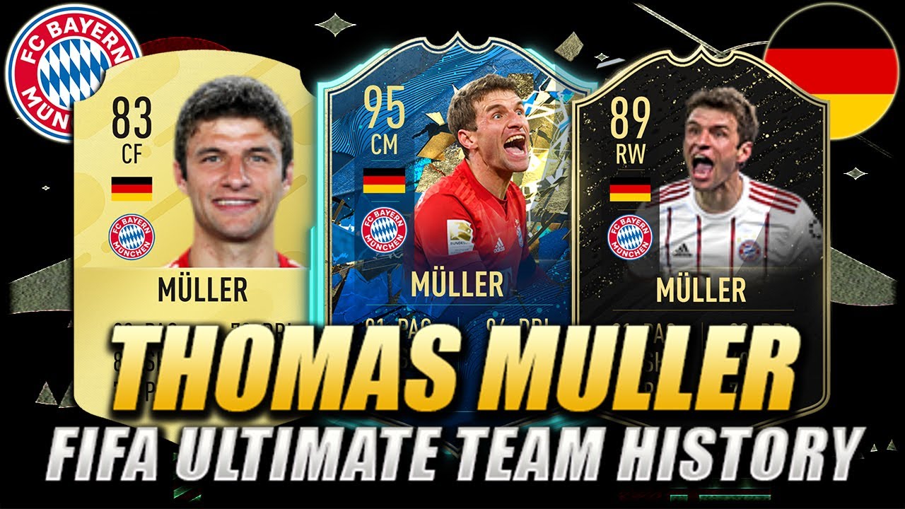 THOMAS MULLER FIFA ULTIMATE TEAM HISTORY | FIFA 10 - FIFA 20 - YouTube