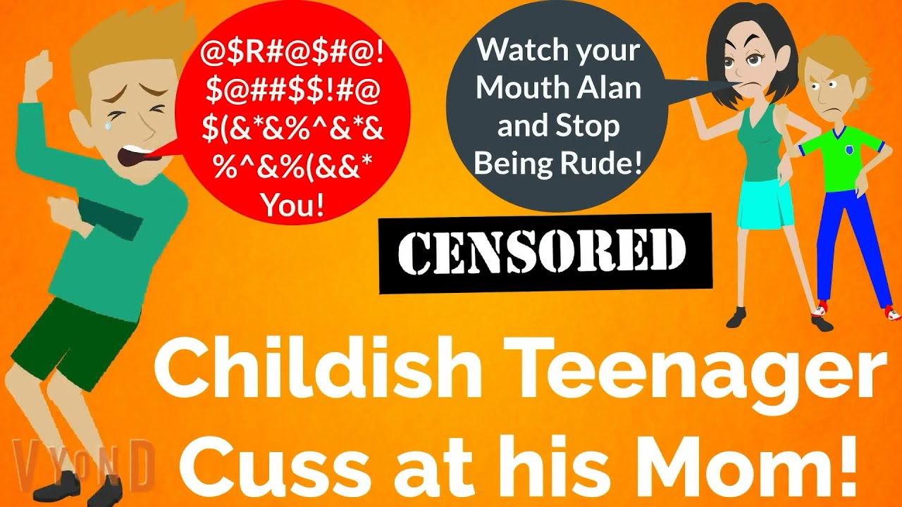 Childish Teenager Cuss at his Mom! - YouTube