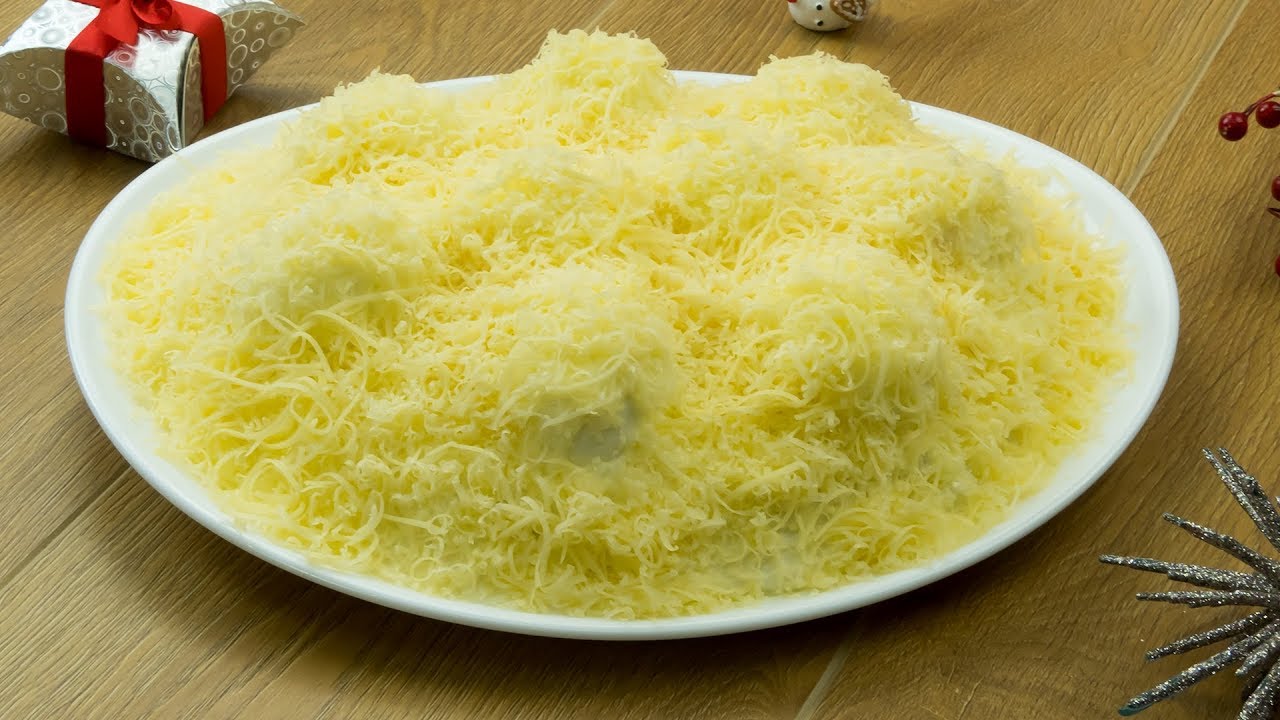 Salată "Troiene"- un aperitiv foarte delicios și aspectuos, este ...