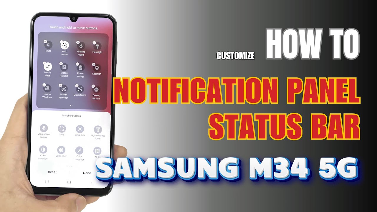 How to Edit Notification Panel Shortcuts | Status bar on Samsung Galaxy ...