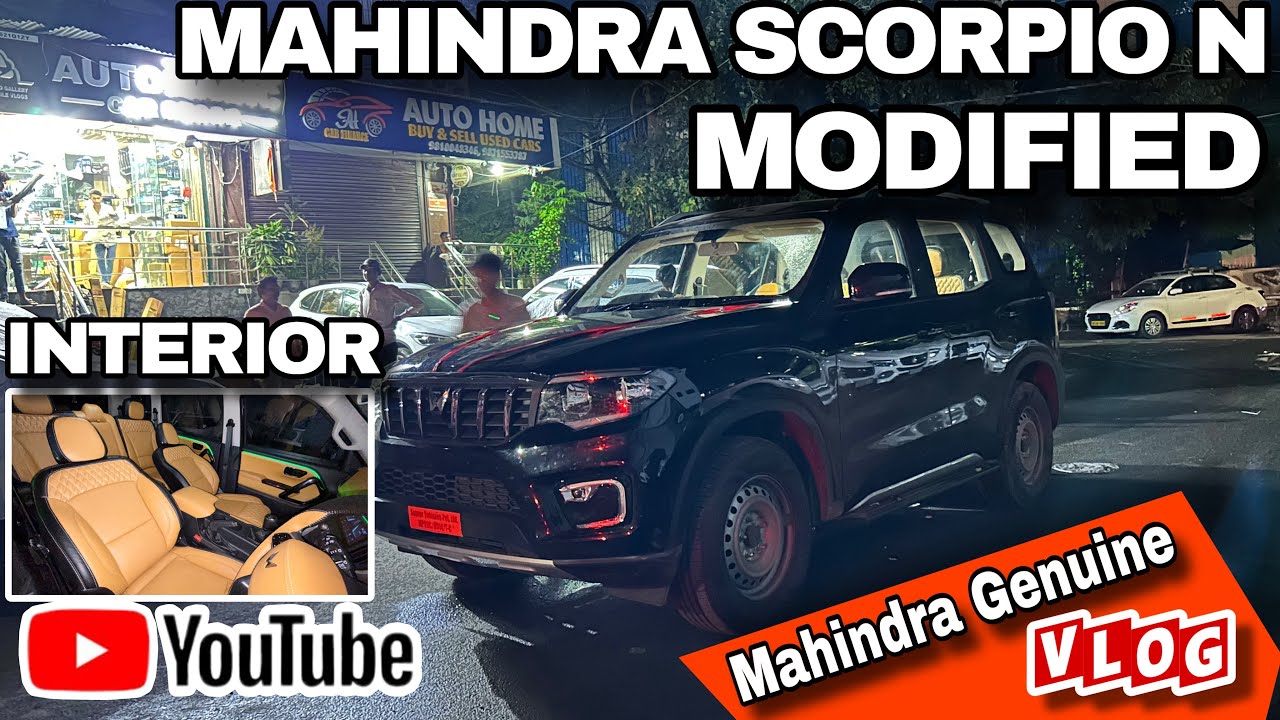 #mahindra #scorpio N Modified MANGO INTERIOR😳🔥Base To Top🔥 - YouTube