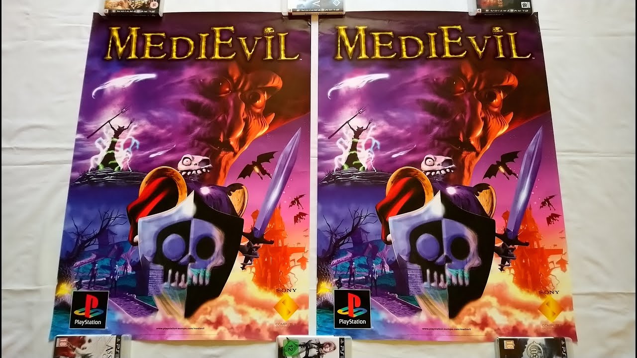Retro Video Game Promo Collection (PART 229) - MediEvil Poster (Sony ...