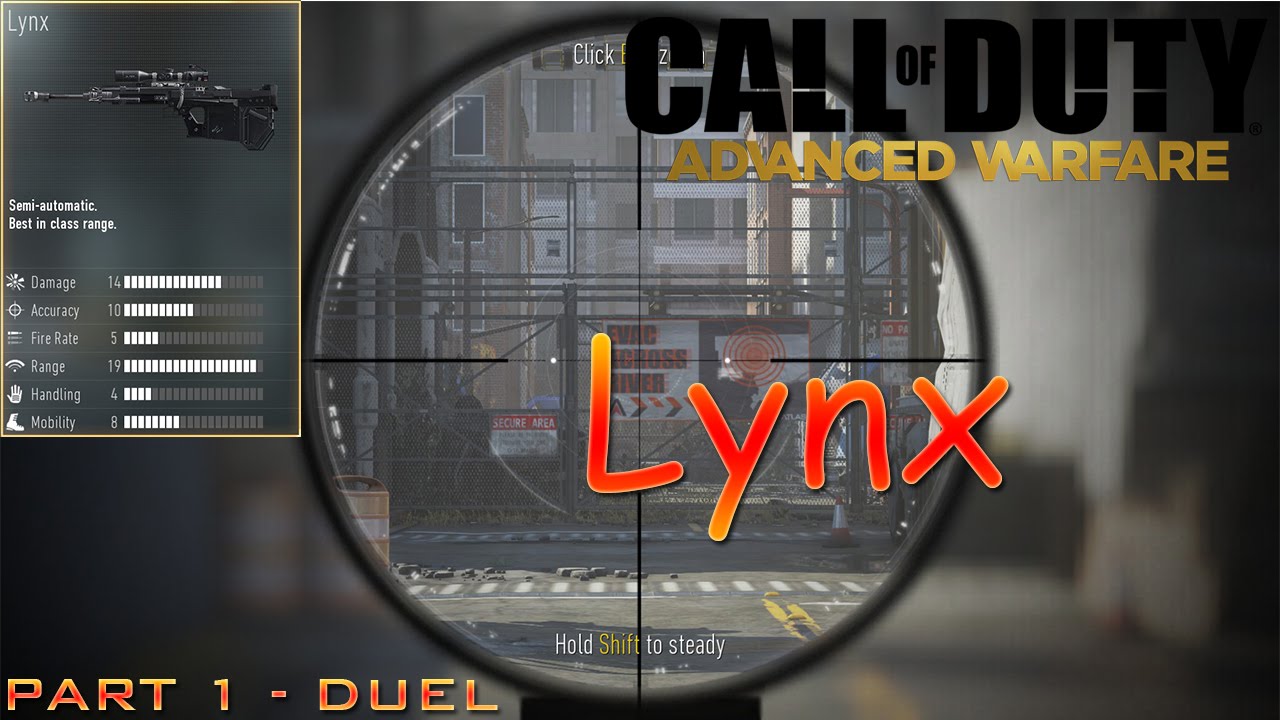 Advanced Warfare WEAPON TOUR - "Lynx" #Part 1 - YouTube