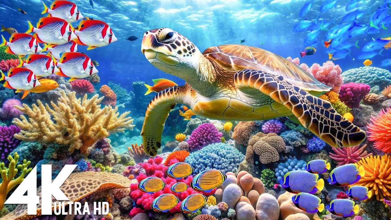 [NEW] 3HR Stunning 4K Underwater Footage 🐠 Rare & Colorful Sea Life ...