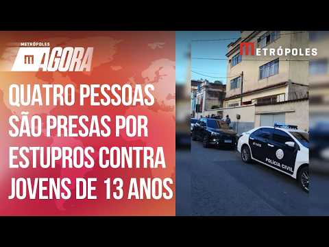 Quatro pessoas são presas por estupro coletivo de garotas de 13 anos