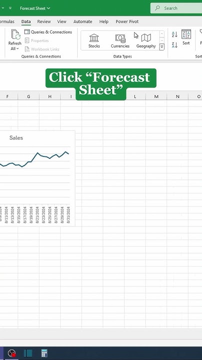 Forecast Chart In Excel | Making Forecast Chart In Excel #exceltutorial ...
