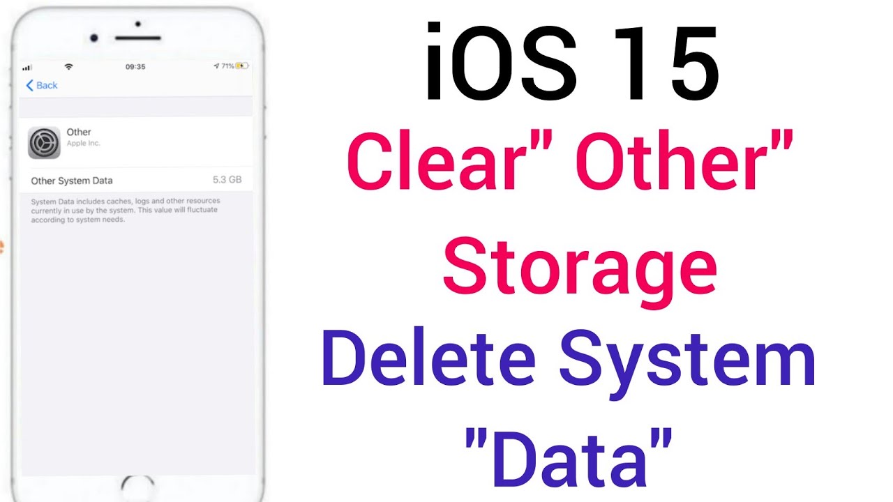 How to Clean System Data on iPhone in iOS 15; (2021) - YouTube