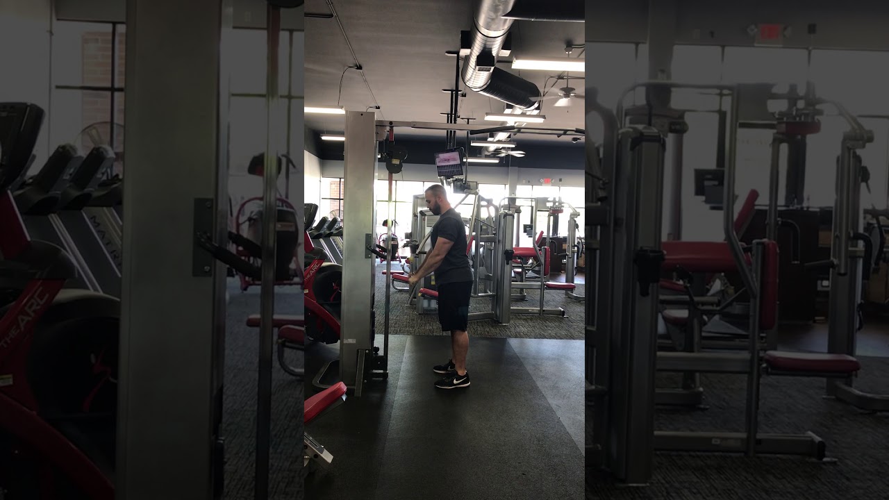 Straight Bar Cable Pushdowns - YouTube