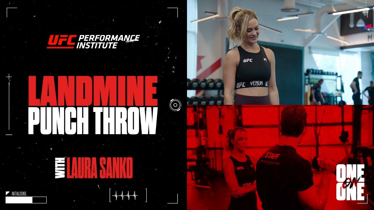 Laura Sanko - Landmine Punch Throw | UFC Performance Institute - YouTube