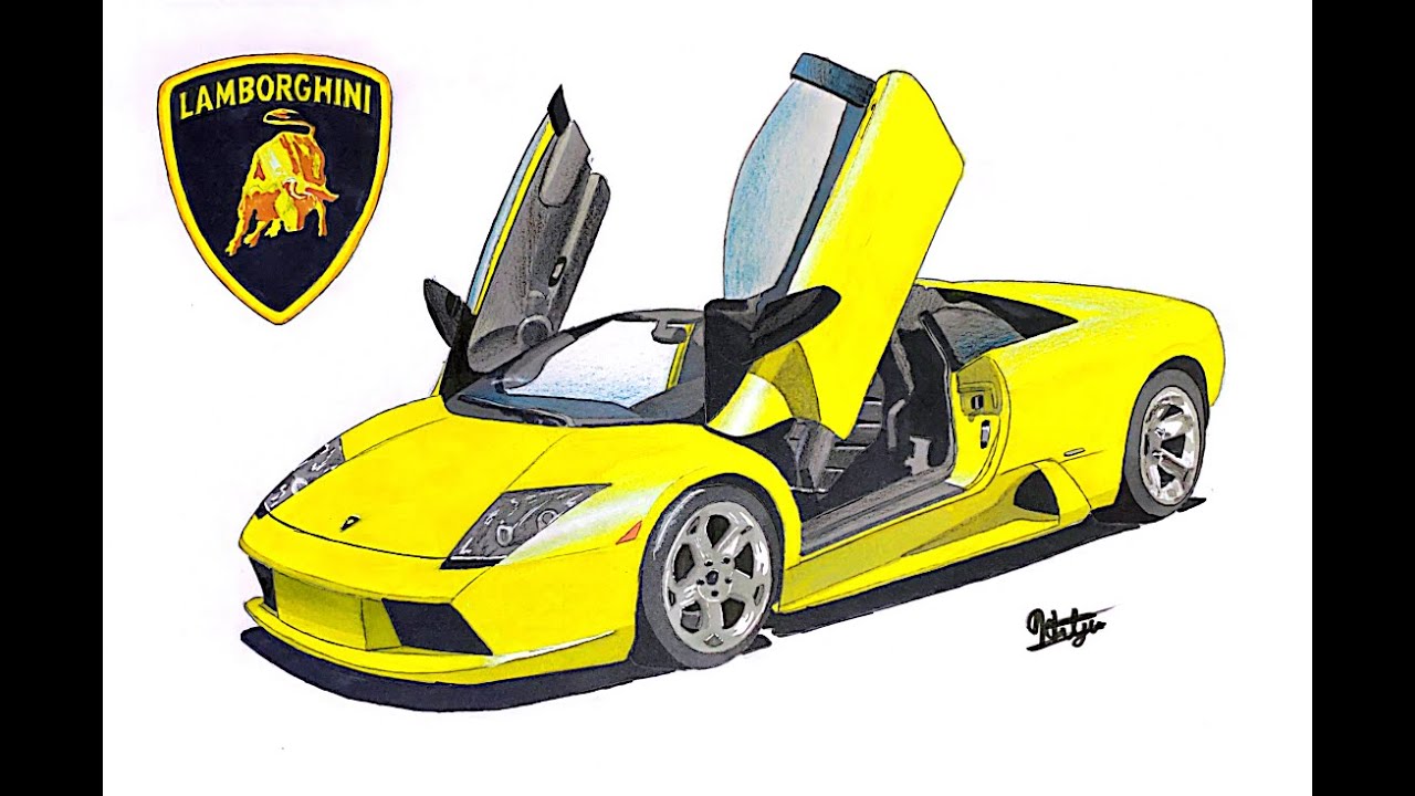 How To Draw A Lamborghini Murcielago