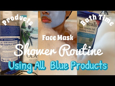 REALISTIC +SUPER FRESH & CLEAN SHOWER ROUTINE| ALL BLUE PRODUCTS TO SMELL GOOD ALL DAY| SELF CARE