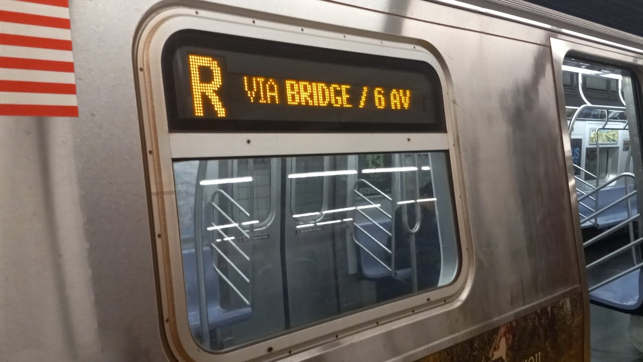 Rerouted R46 (C)/R160A-2 (R) trains/R160A-2/B (F) trains at 47th-50th ...