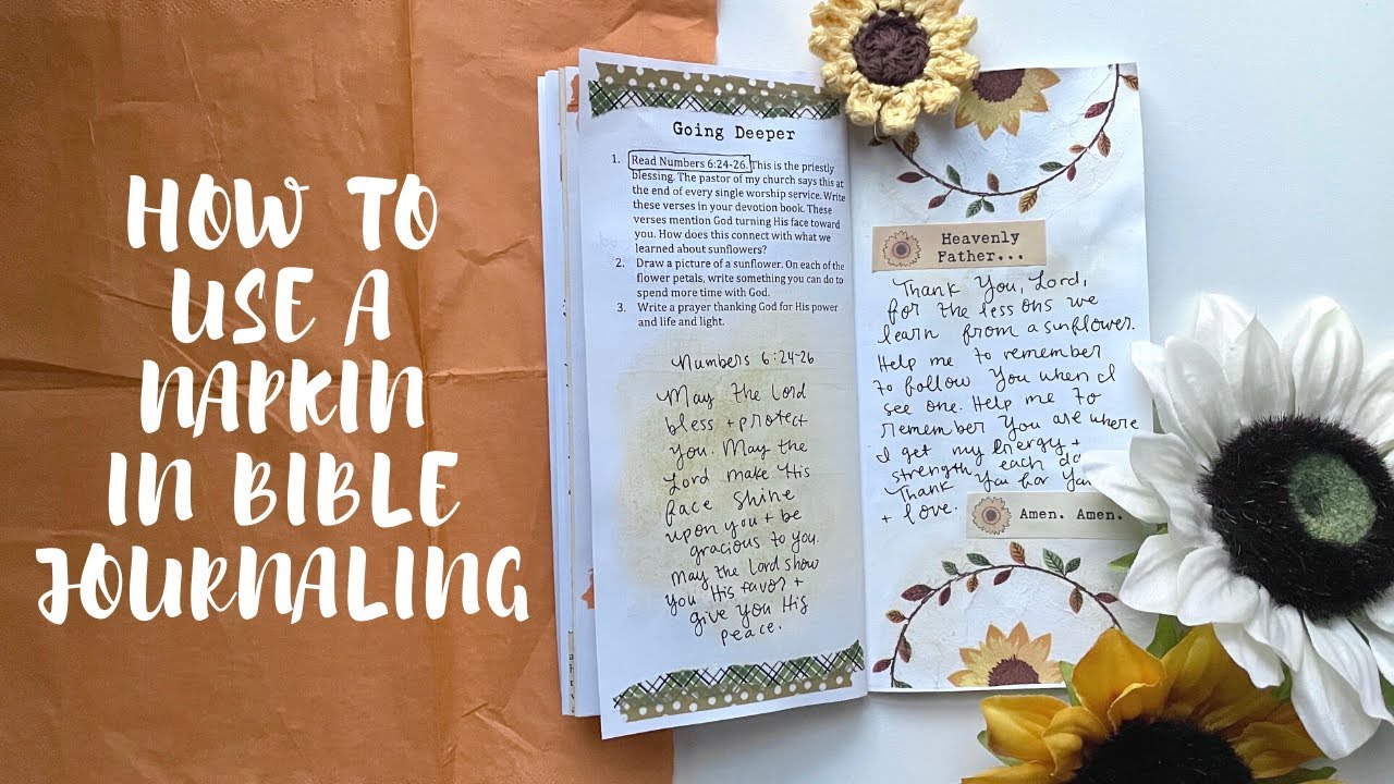 HOW TO USE A NAPKIN IN BIBLE JOURNALING | Creative Faith & Co. - YouTube