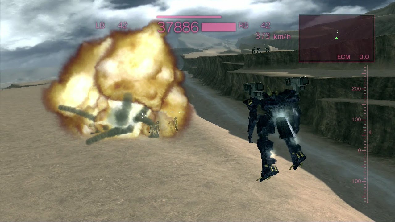 Large Rocket = Huge Explosion in Armored Core - YouTube