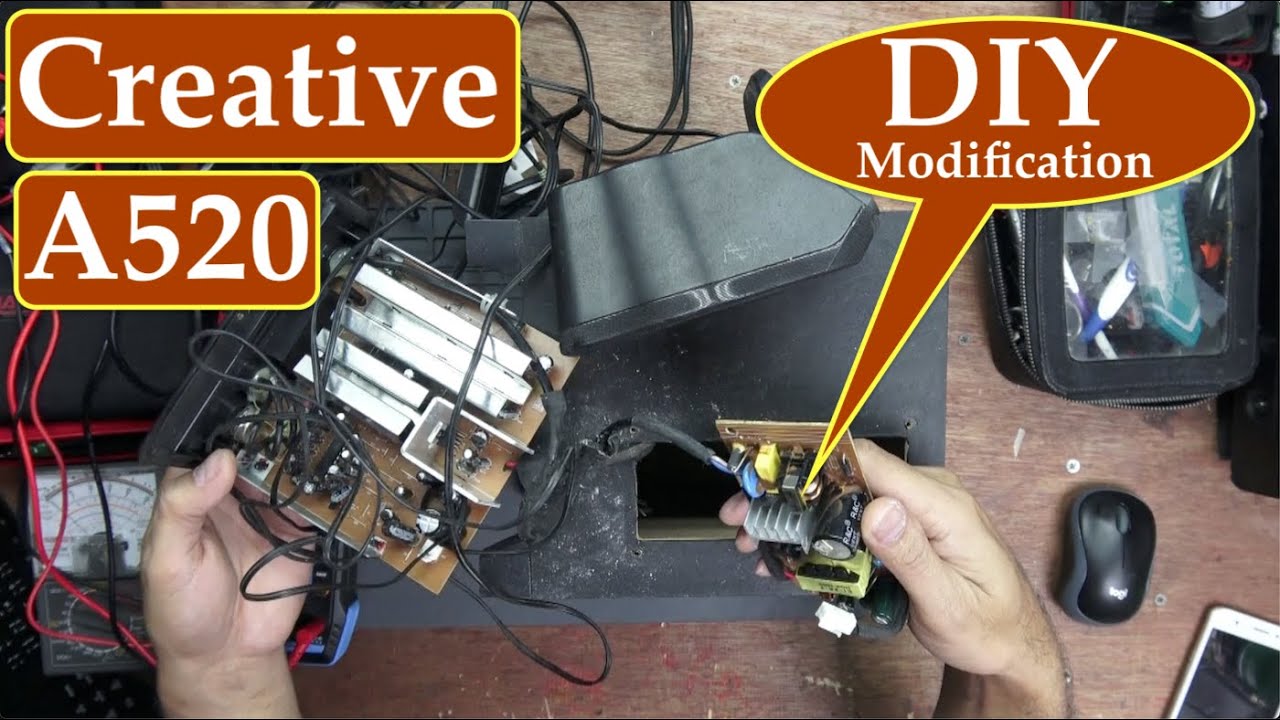 Creative A520 speaker Repair No power - YouTube
